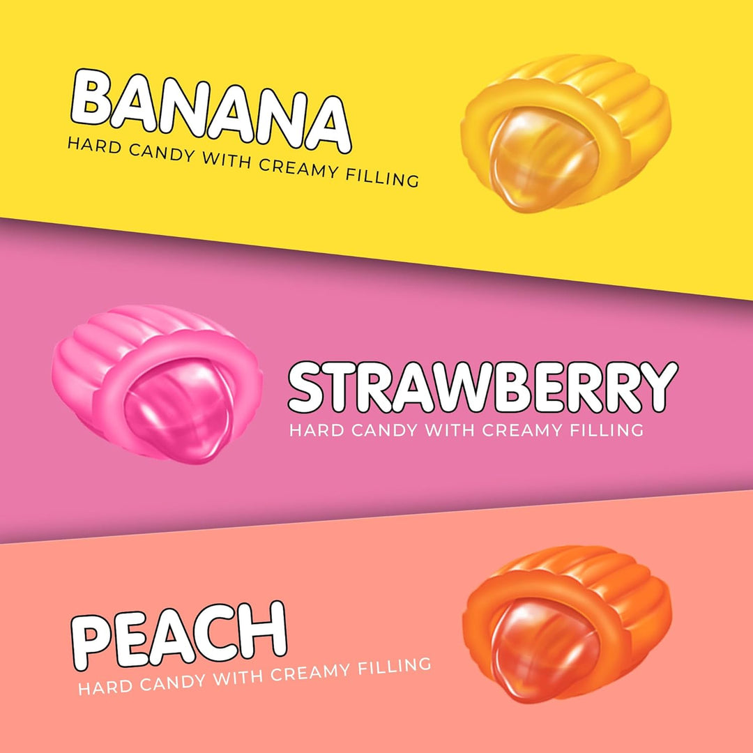 Candy Break Center Filled Fruit & Cream Hard Candy - 24.7oz – CANDY BREAK