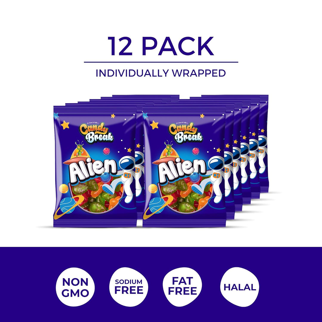 Candy Break Alien Mystery Gummy Candy - Individually Wrapped Share Siz ...