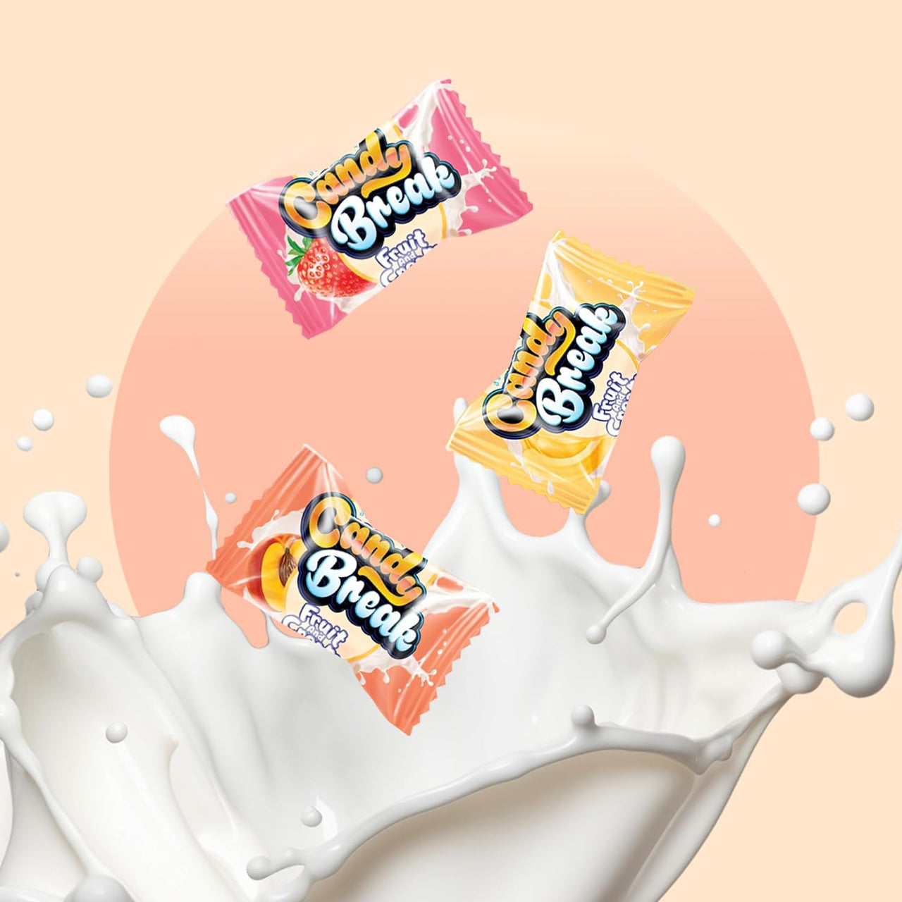 Candy Break Center Filled Fruit & Cream Hard Candy - 24.7oz – CANDY BREAK