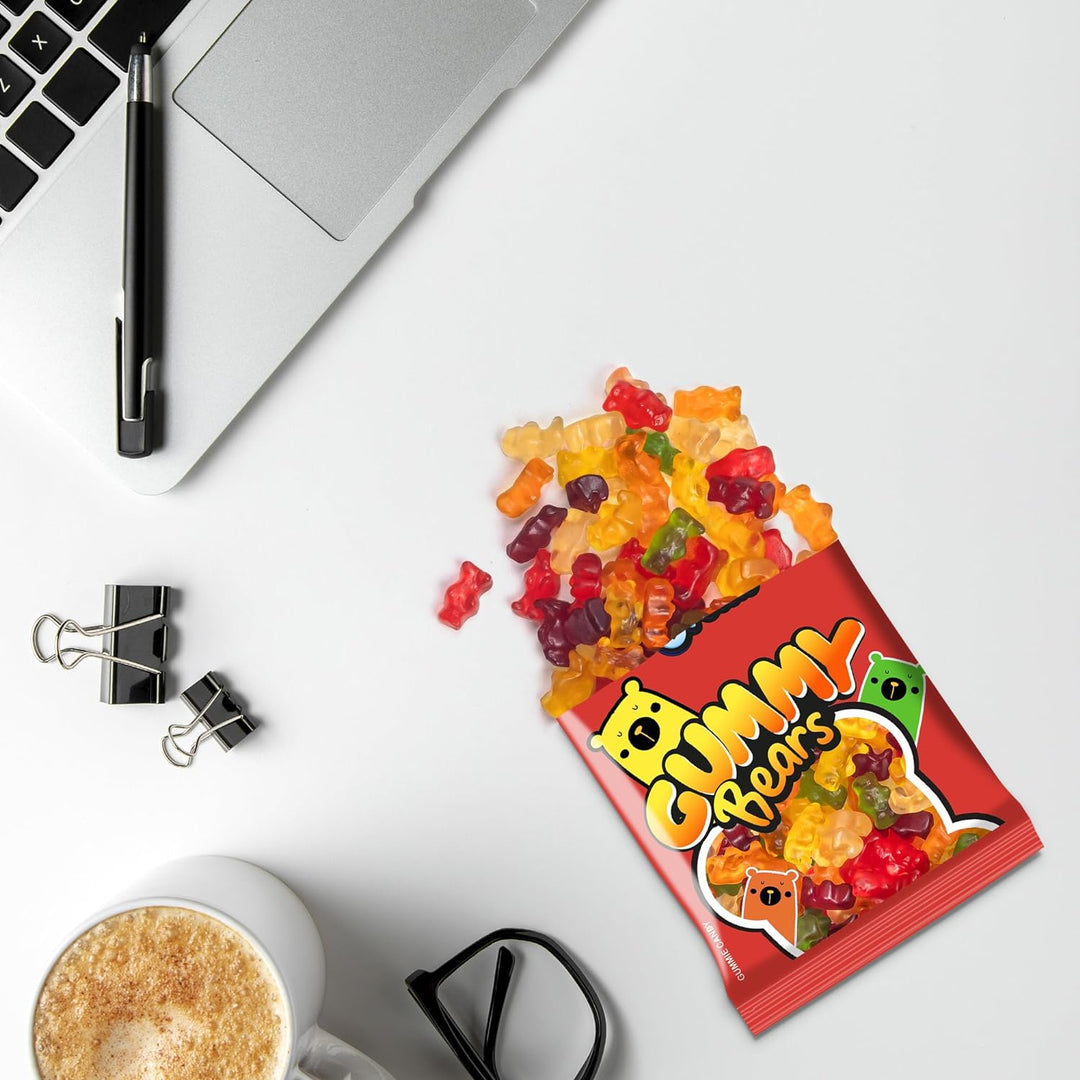 Candy Break 6 Flavor Assorted Gummy Bears - 4 Oz Bags (Pack of 12 ...