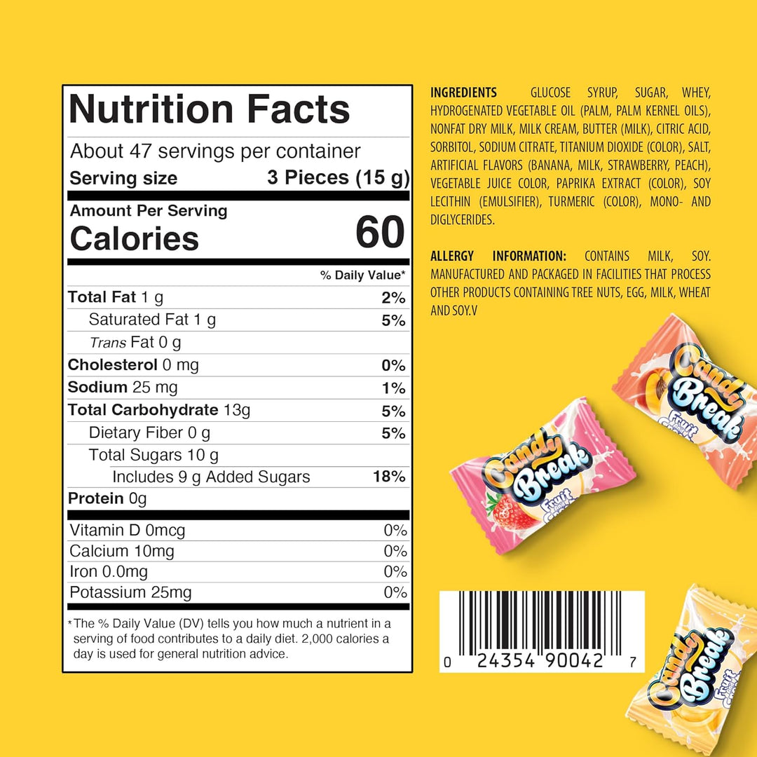 Candy Break Center Filled Fruit & Cream Hard Candy - 24.7oz – CANDY BREAK