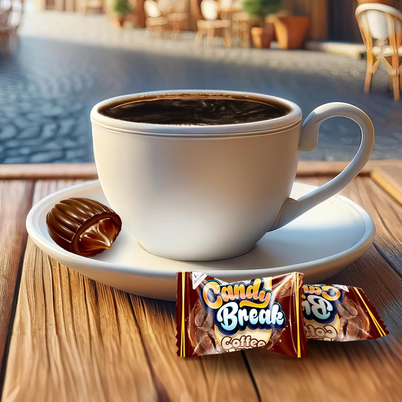 Candy Break Coffee Drops - Center Filled Hard Coffee Candy - 24.7oz ...