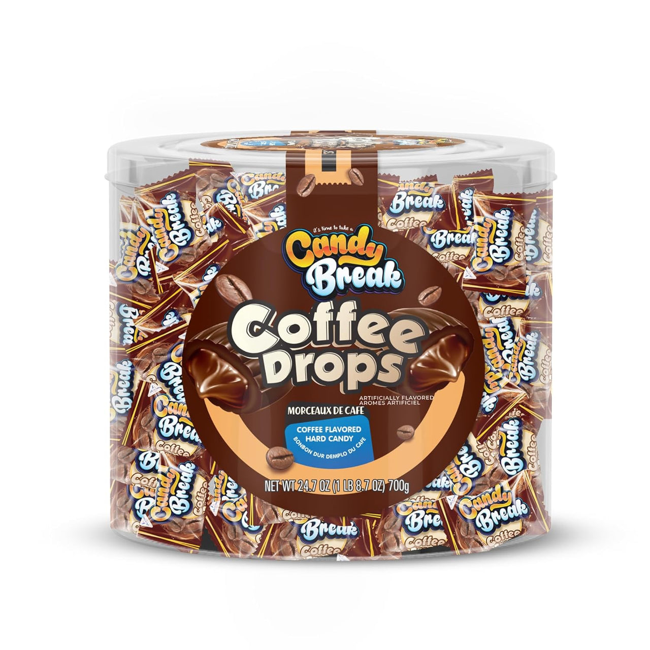 Candy Break Coffee Drops - Center Filled Hard Coffee Candy - 24.7oz ...