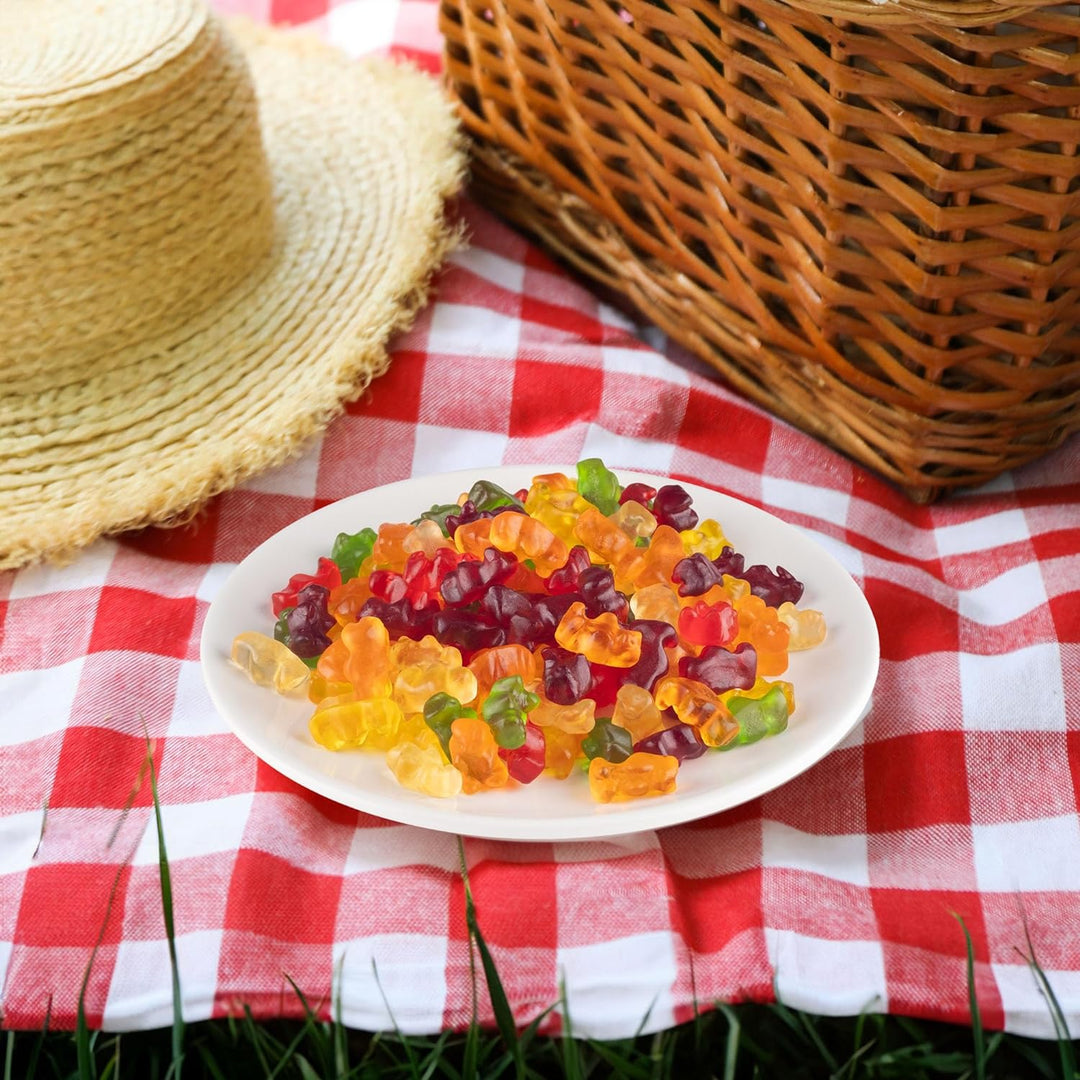 Candy Break 6 Flavor Gummy Bear Bulk Gummy Candy, 5 lbs Bag, Fruity ...