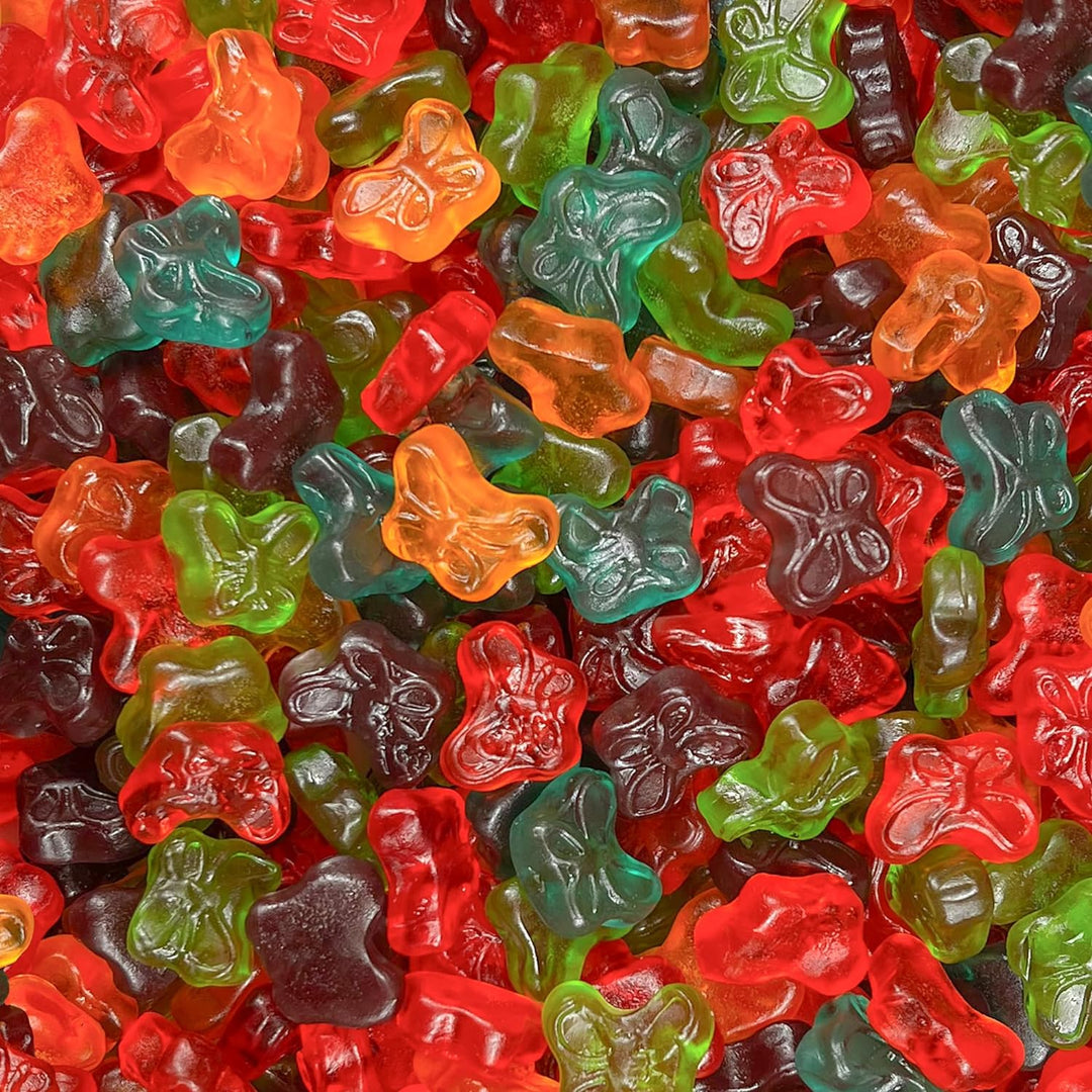 Candy Break Butterfly Bulk Gummy Candy, 5 lbs Bag, Share Size Bags - S ...
