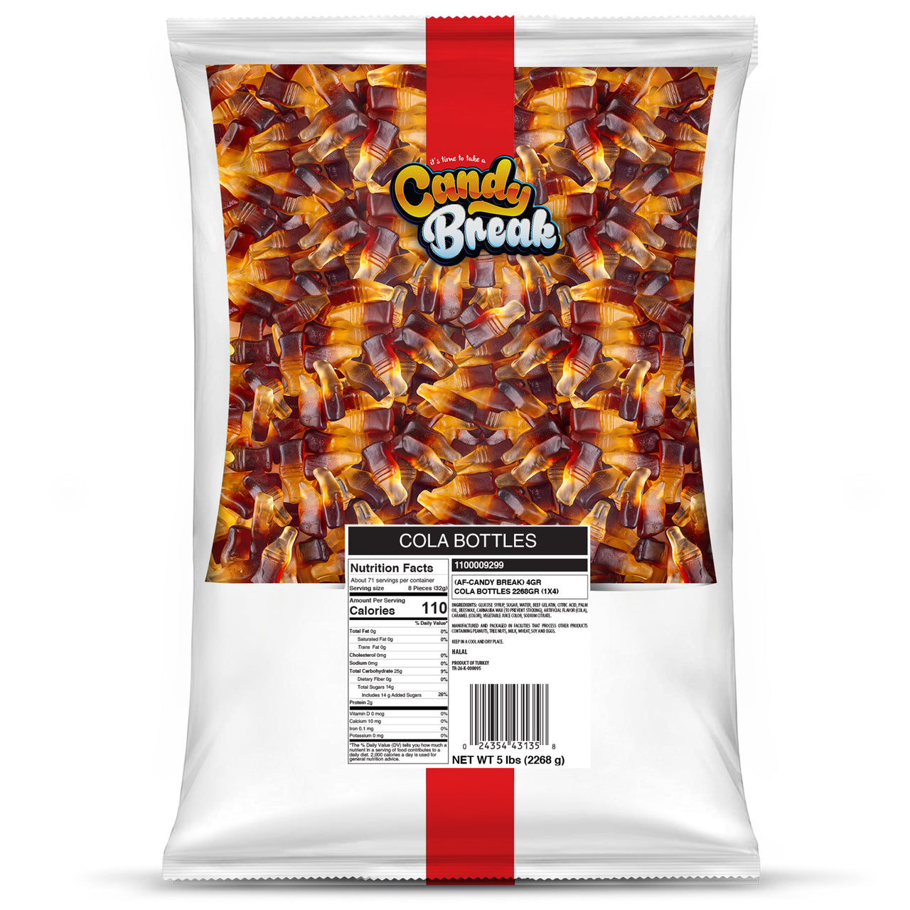 Candy Break Cola Bottles Bulk Gummies - 5 lbs Bag – CANDY BREAK