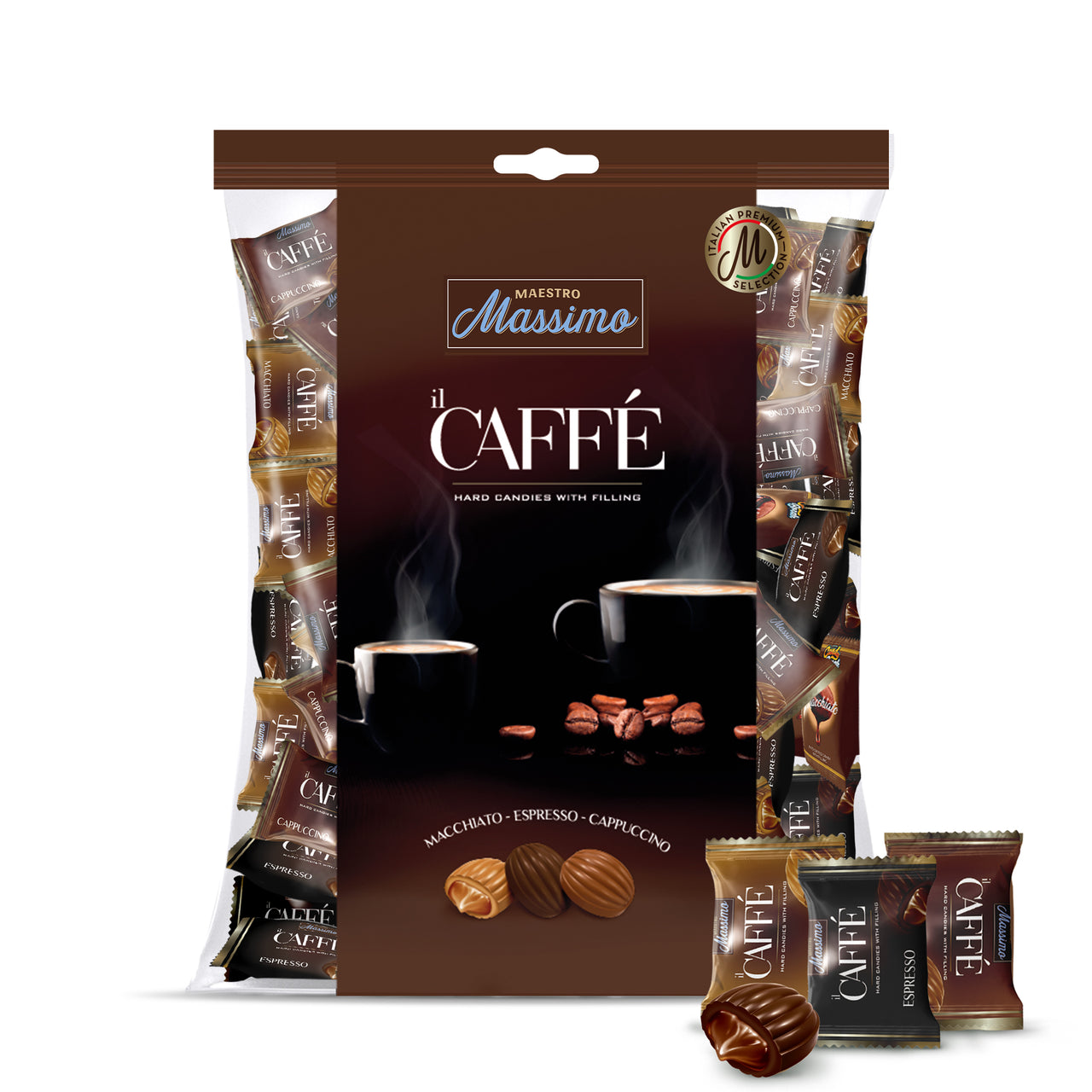 Maestro Massimo Center Filled Hard Coffee Candy, Individually Wrapped ...
