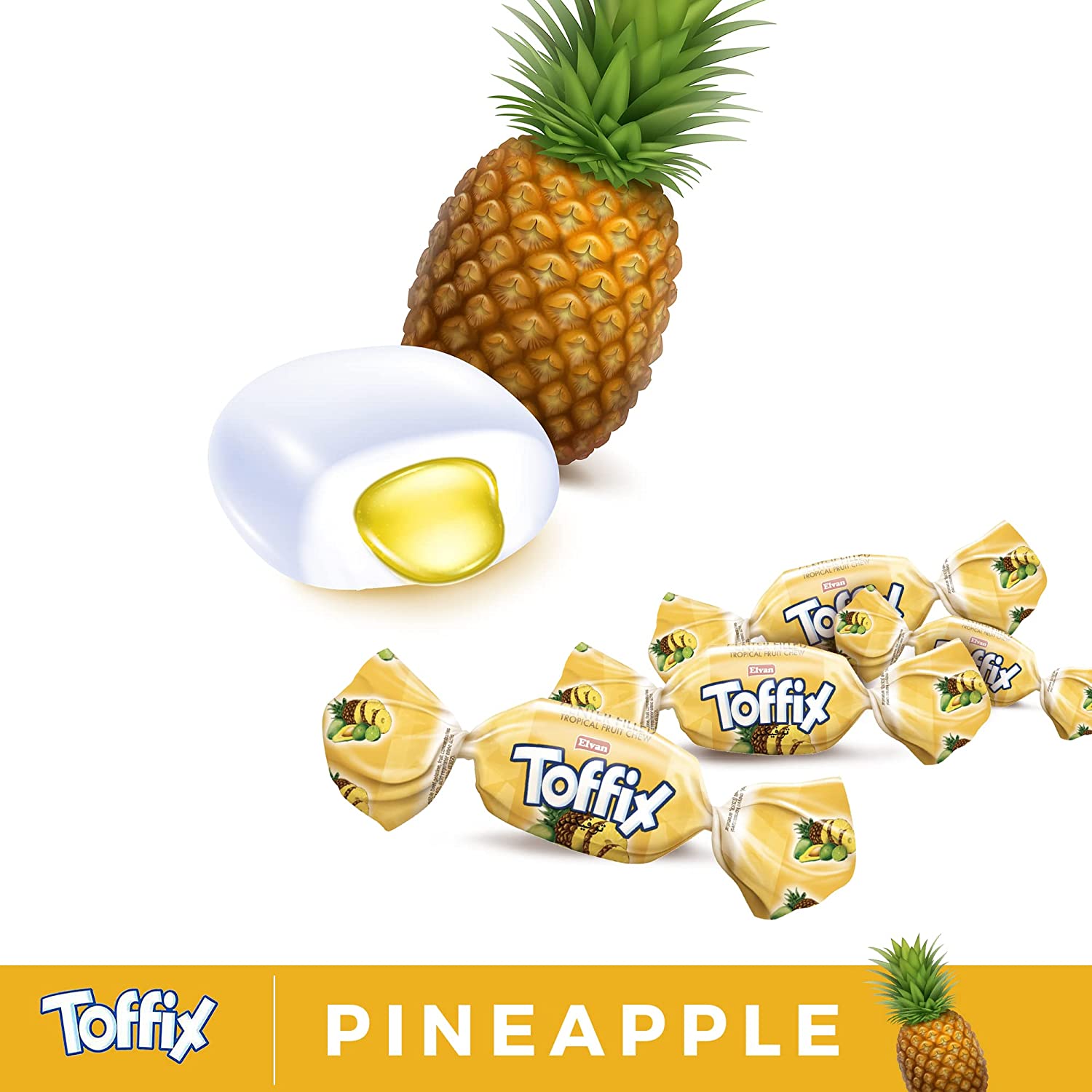 Fruit Chews Assorted Bulk Candy 250+ Piece (Center-Filled Soft Fruit C ...