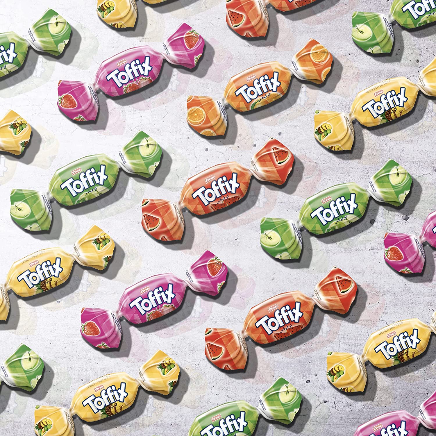 Fruit Chews Assorted Bulk Candy 250+ Piece (Center-Filled Soft Fruit C ...