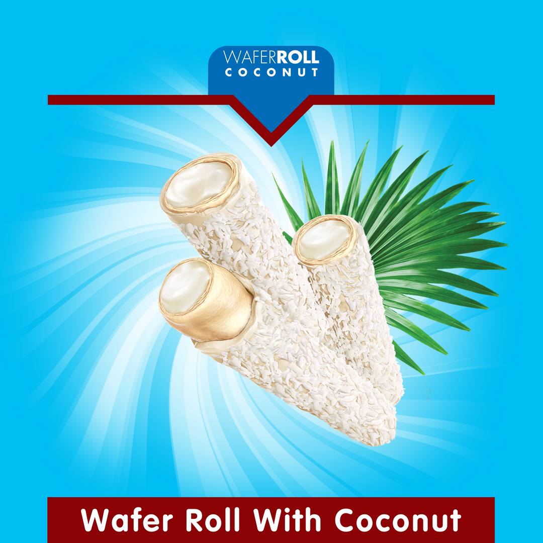 Snack Break Coconut Wafer Rolls, Rolled Wafer Cookies, Coconut Coated ...