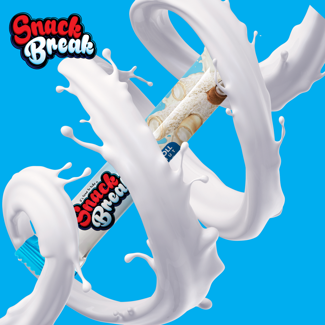 Snack Break Coconut Wafer Rolls, Rolled Wafer Cookies, Coconut Coated ...